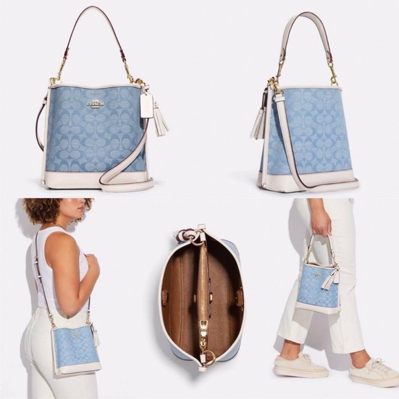 Coach | Bags | Coach Mollie Chambraycream Bucket Bag | Poshmark